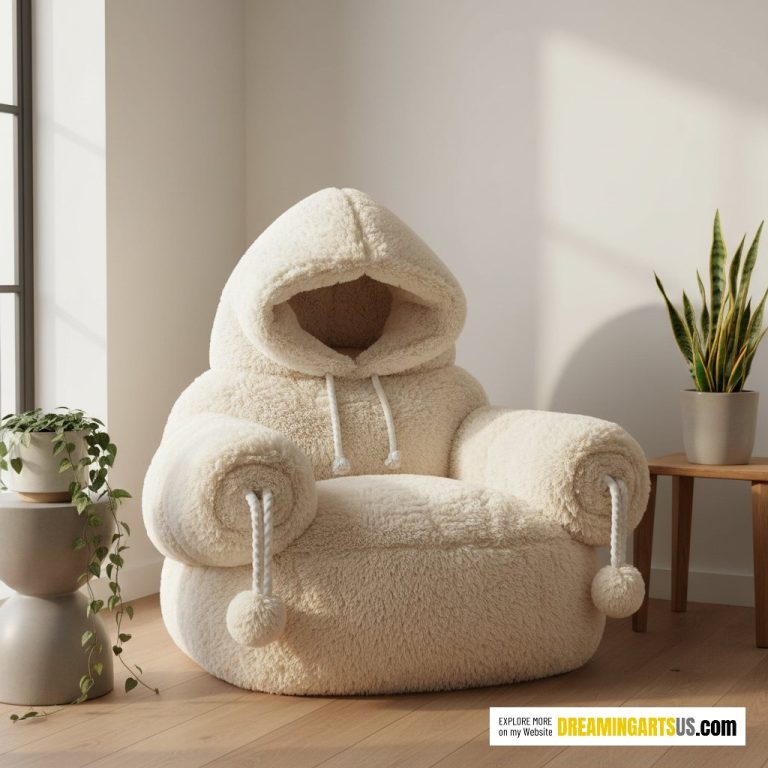 Hoodie Chair | The Perfect Blend of Fluff, Fashion & Functionality