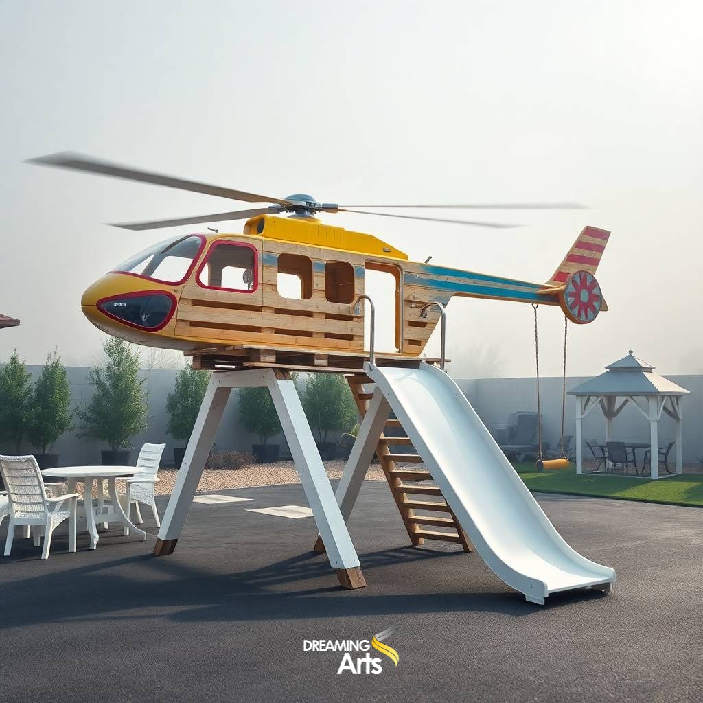 Pallet Helicopter Playgrounds | DIY Project for Creative Parents