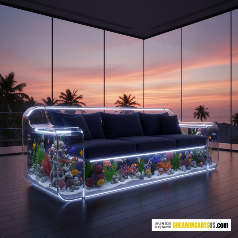 Aquarium Sofas: Dive into comfort with stunning underwater views
