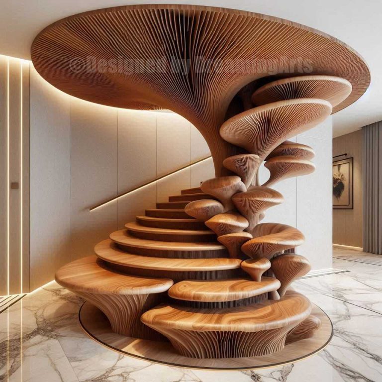 Gorgeous Mushroom Staircase: A Whimsical Addition to Your Home Design