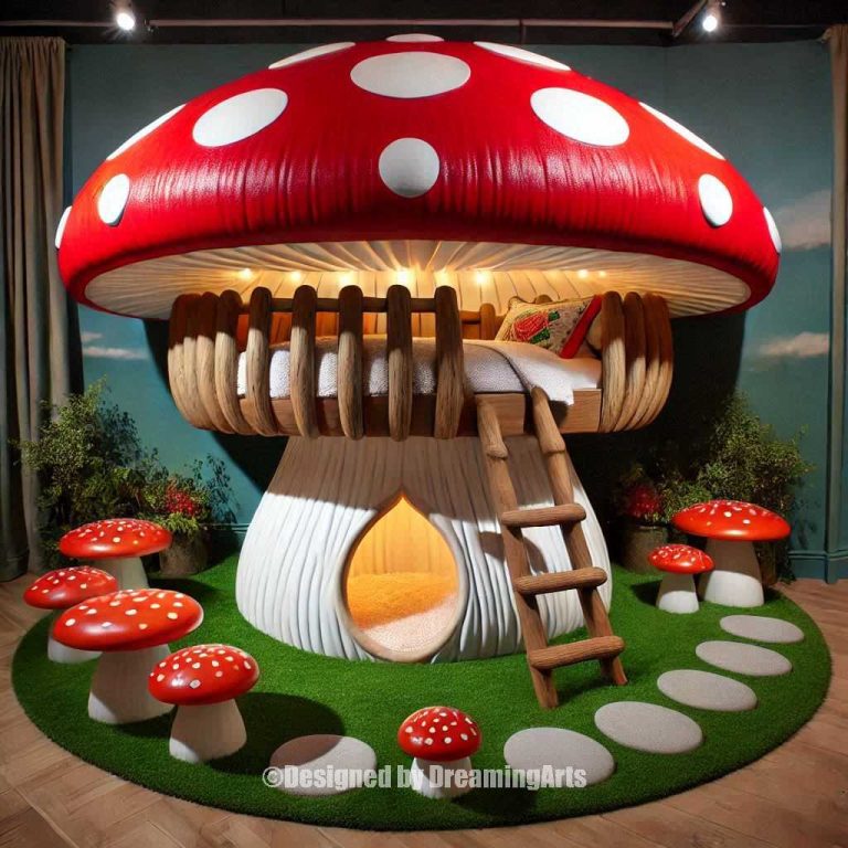 Mushroom Bunk Bed: Create a Whimsical Wonderland in Your Kids' Room