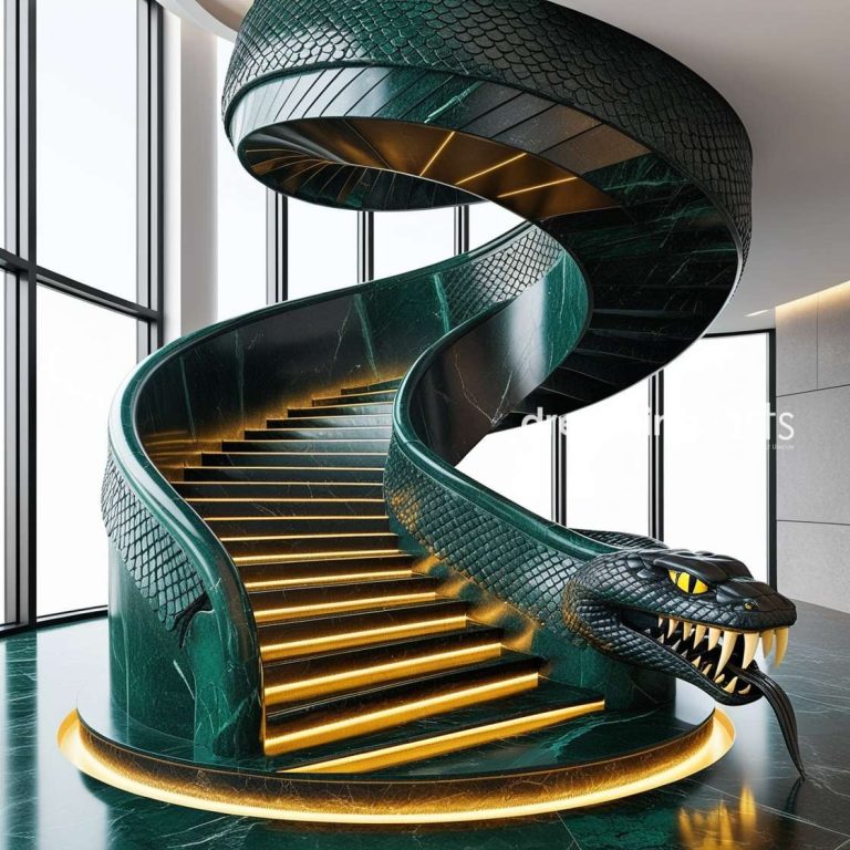 Bringing Nature Indoors: How Snake Staircases Create a Flowing Aesthetic