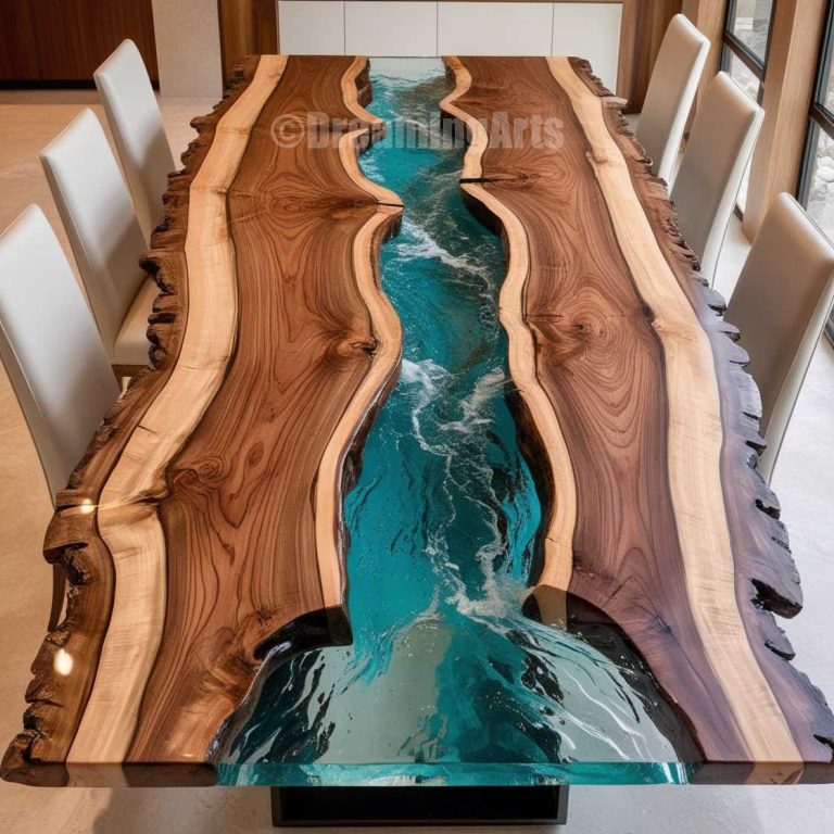 Flowing River Dining Tables: A Stunning Centerpiece for Your Dining Room