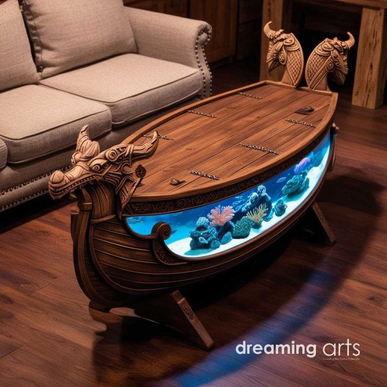 How Viking Ship Aquarium Coffee Tables Create a Stunning Visual ...