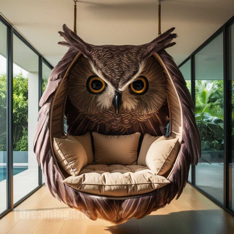 Stunning Owl Swing Lounger: The Ultimate Cozy Spot for Your Living Room