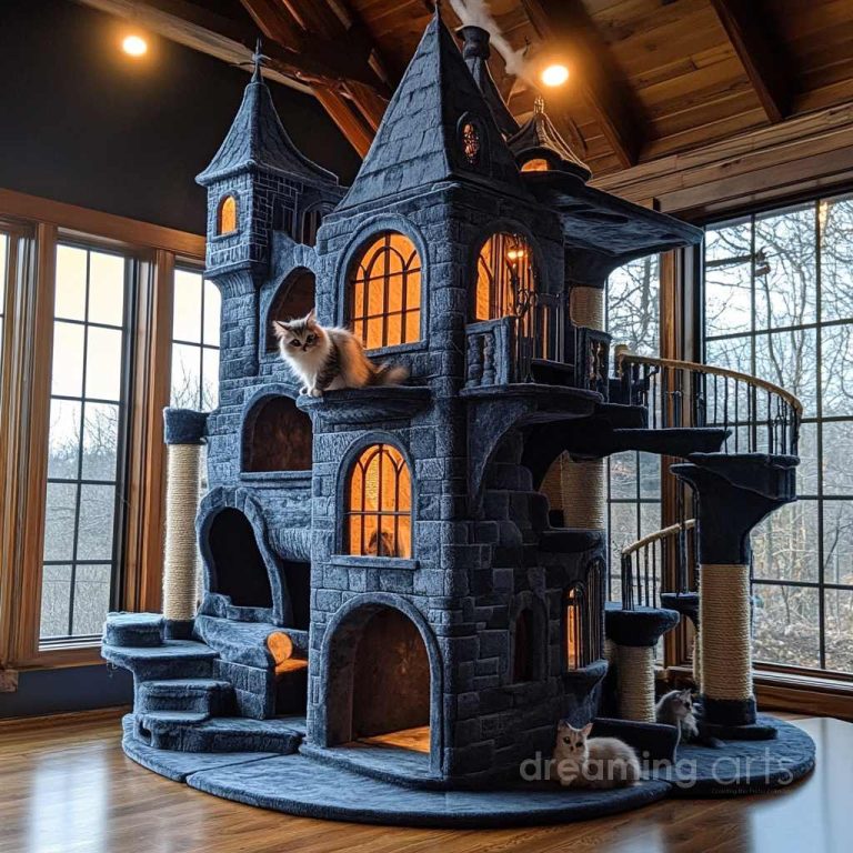 Gothic House Cat Tower for Stylish Pet Owners