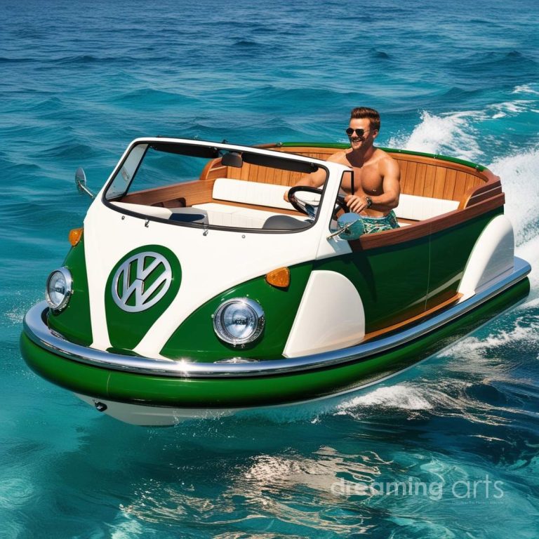 Ride the Waves in Style: Volkswagen Hippy Bus Personal Watercraft