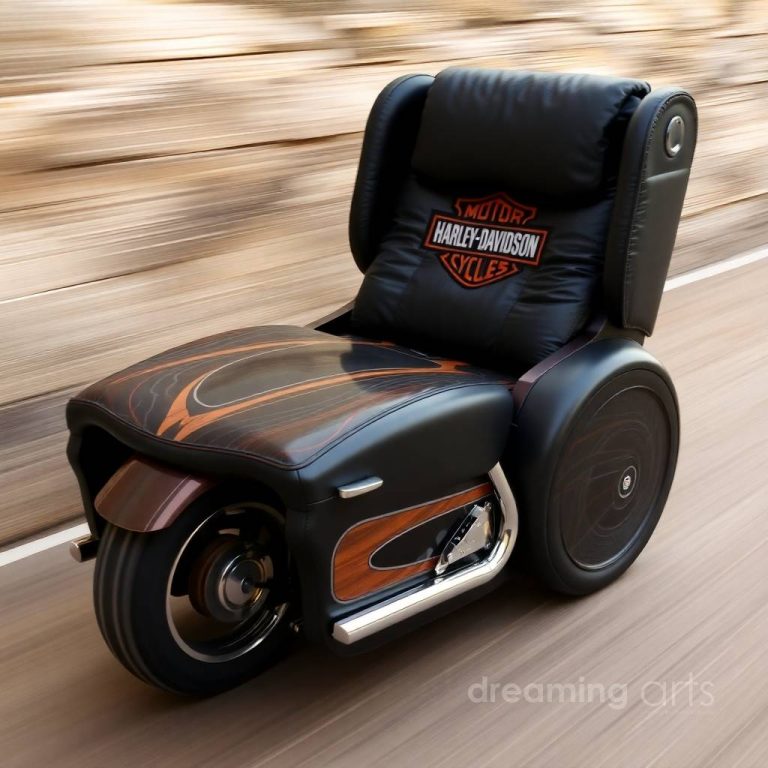 Ultimate Relaxation Meets Biker Style: Harley Inspired Recliner Chair