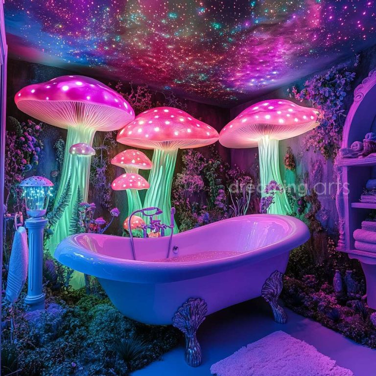 Glowing Mushroom Bathroom: Turn Your Bathroom into a Fairytale Forest