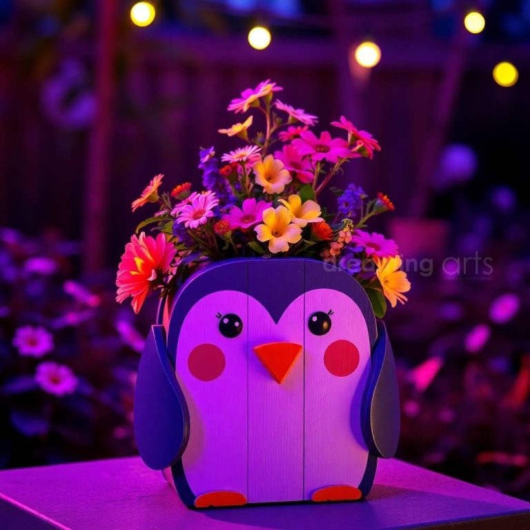 Penguin Pallet Planter: Adorable DIY Project for Your Garden