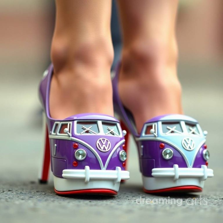 VW Bus Inspired Heels That Bring Vintage Vibes to Modern Fashion