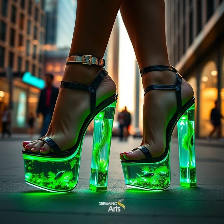 Aquarium Heels | Combining Fashion with Live Art