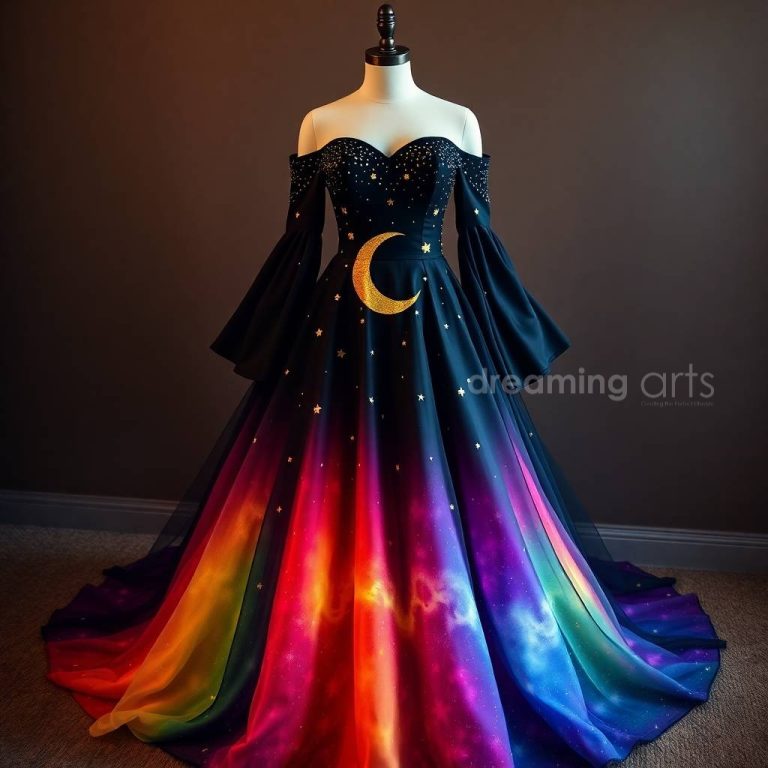 Moon Goddess Rainbow Dress | Vibrant, Mystical & Wonderfully You
