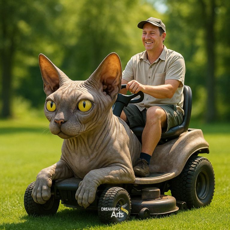Cat Shaped Lawn Mower: The Purrfect Addition to Your Yard