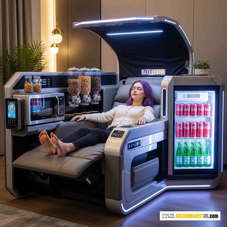 Exploring High-End Lounger Pod with a Built-in Kitchen
