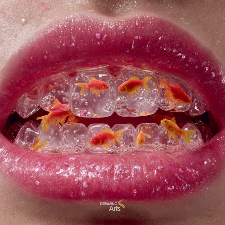 Goldfish Swim Porcelain Teeth: The Most Surreal Dental Art Trend