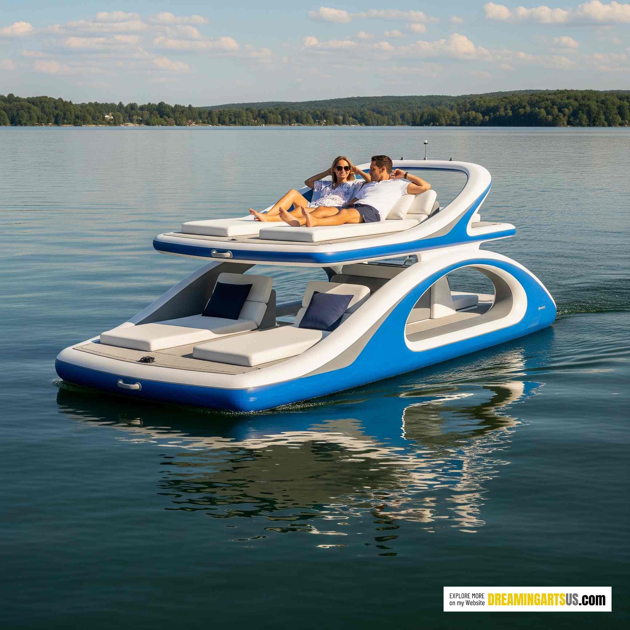 Inflatable Yacht Lake Floats: Luxury on the Water Without the Price Tag