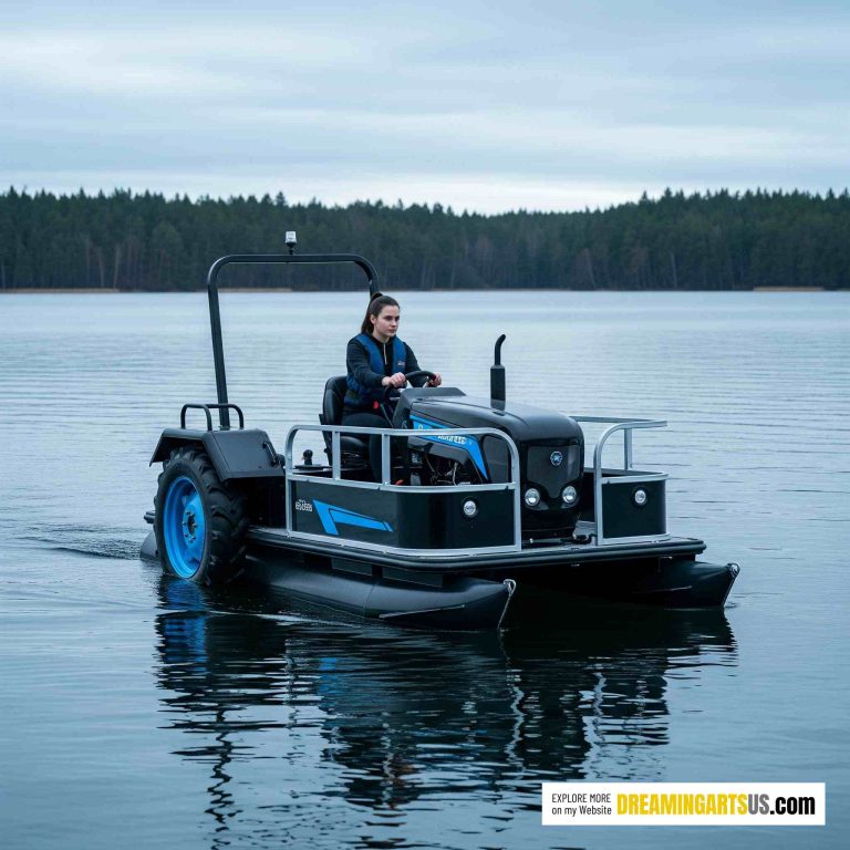 Tractor Shaped Pontoon Boat: Ultimate Lake Cruiser for Farm Lovers