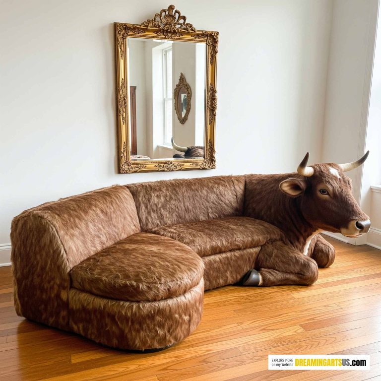 Cow shaped Sectional Sofa | Trend alert for 2025 living rooms
