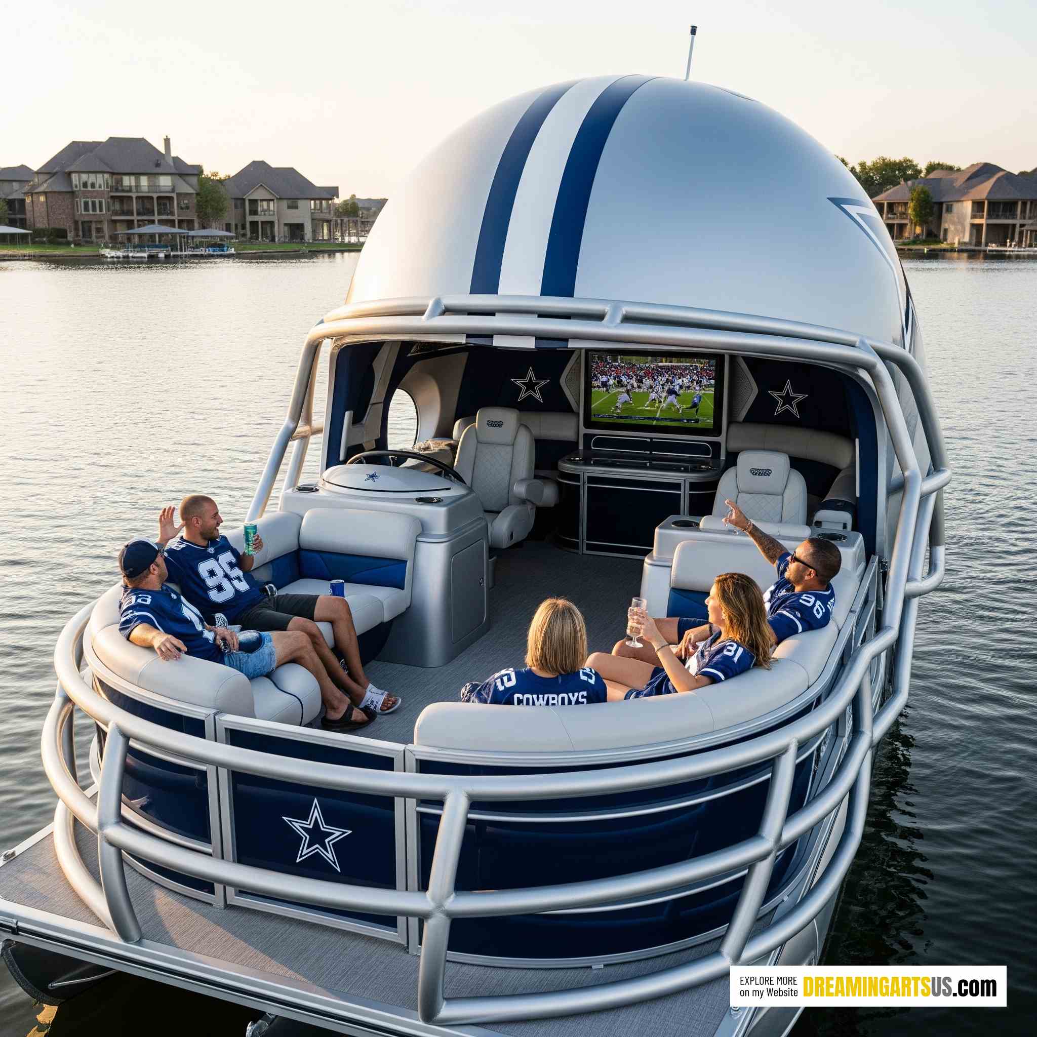 Football Helmet Pontoon for Family Gatherings: Fun for All Ages
