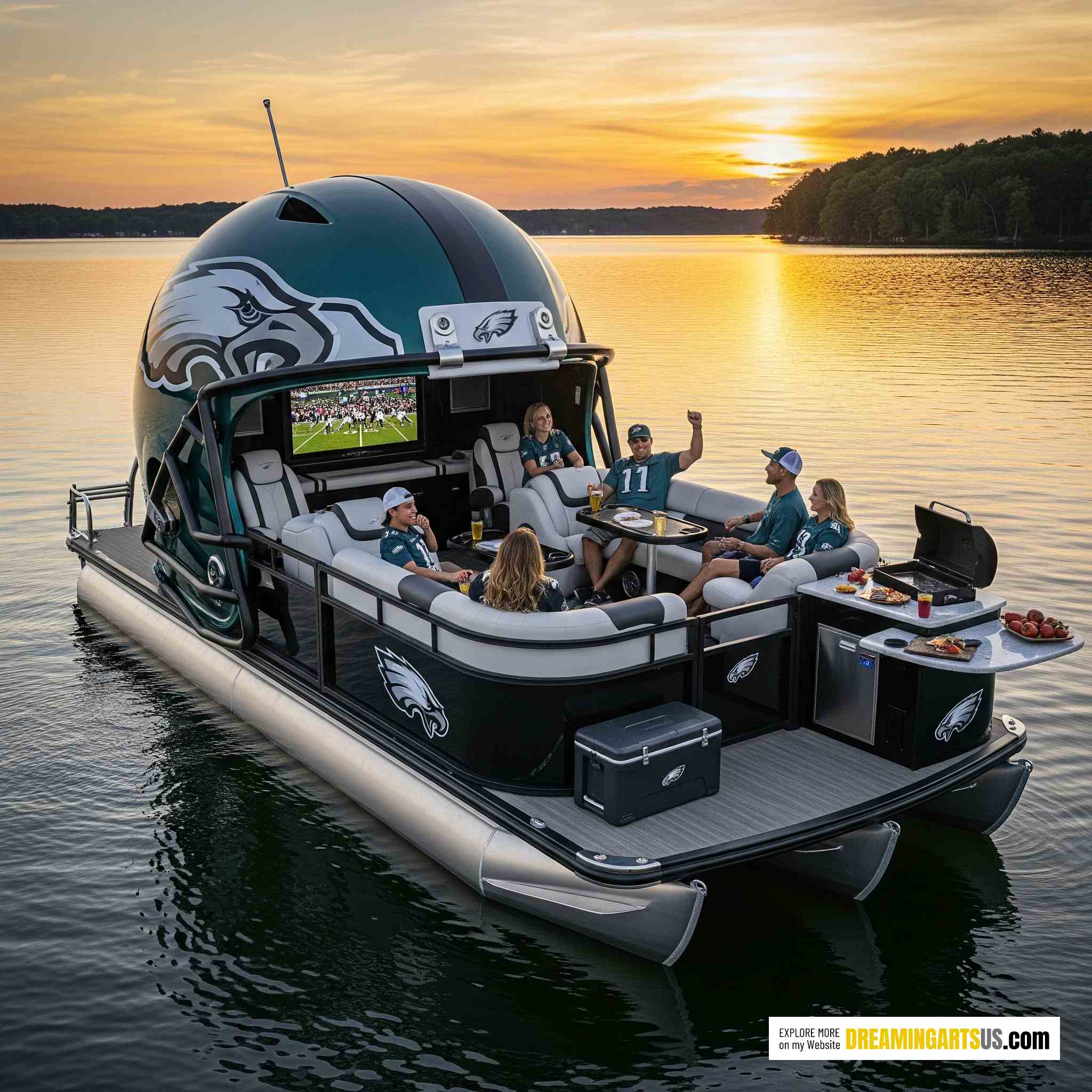 Football Helmet Pontoon for Family Gatherings: Fun for All Ages