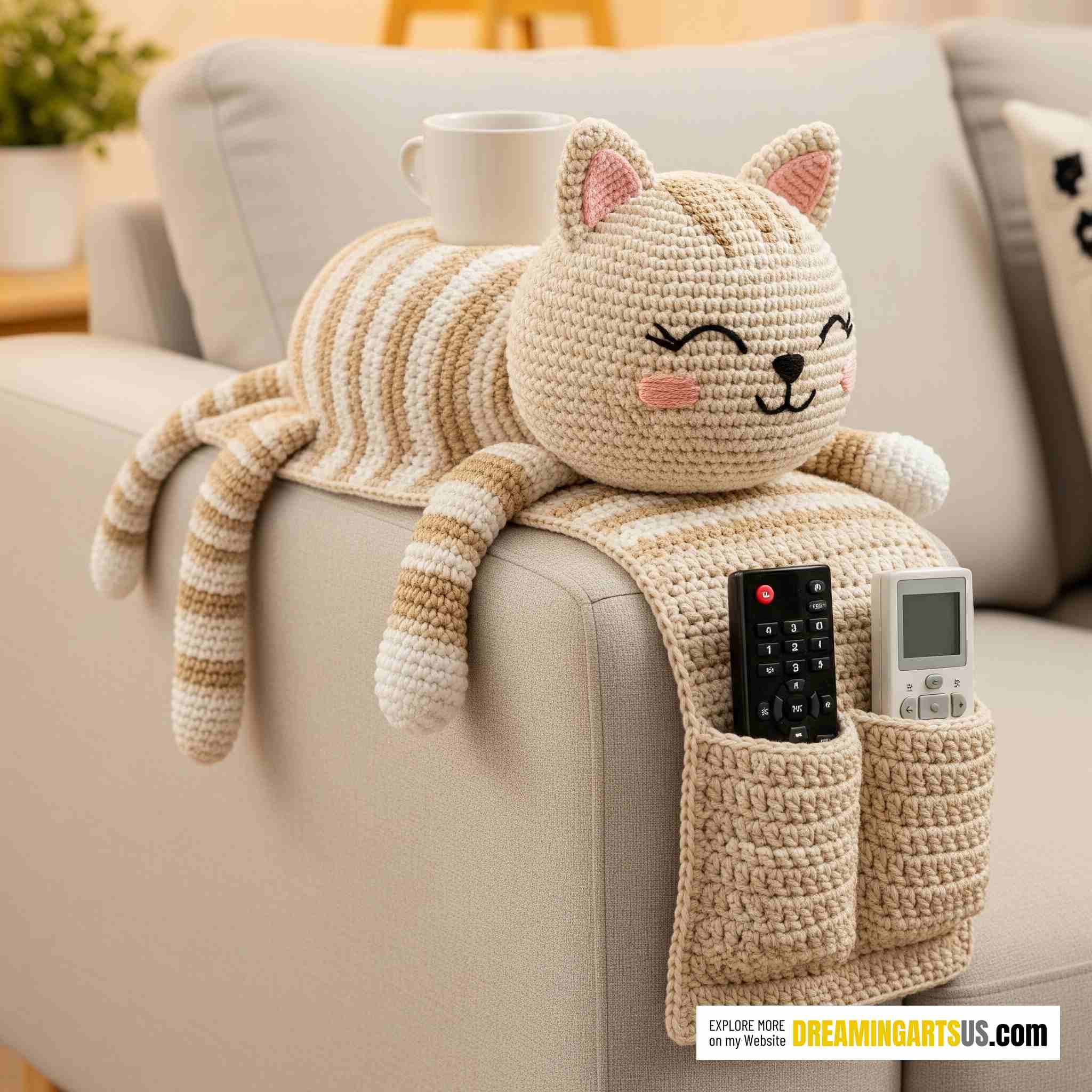 Cat Sofa Organizer | Handmade Crochet Styles You’ll Love
