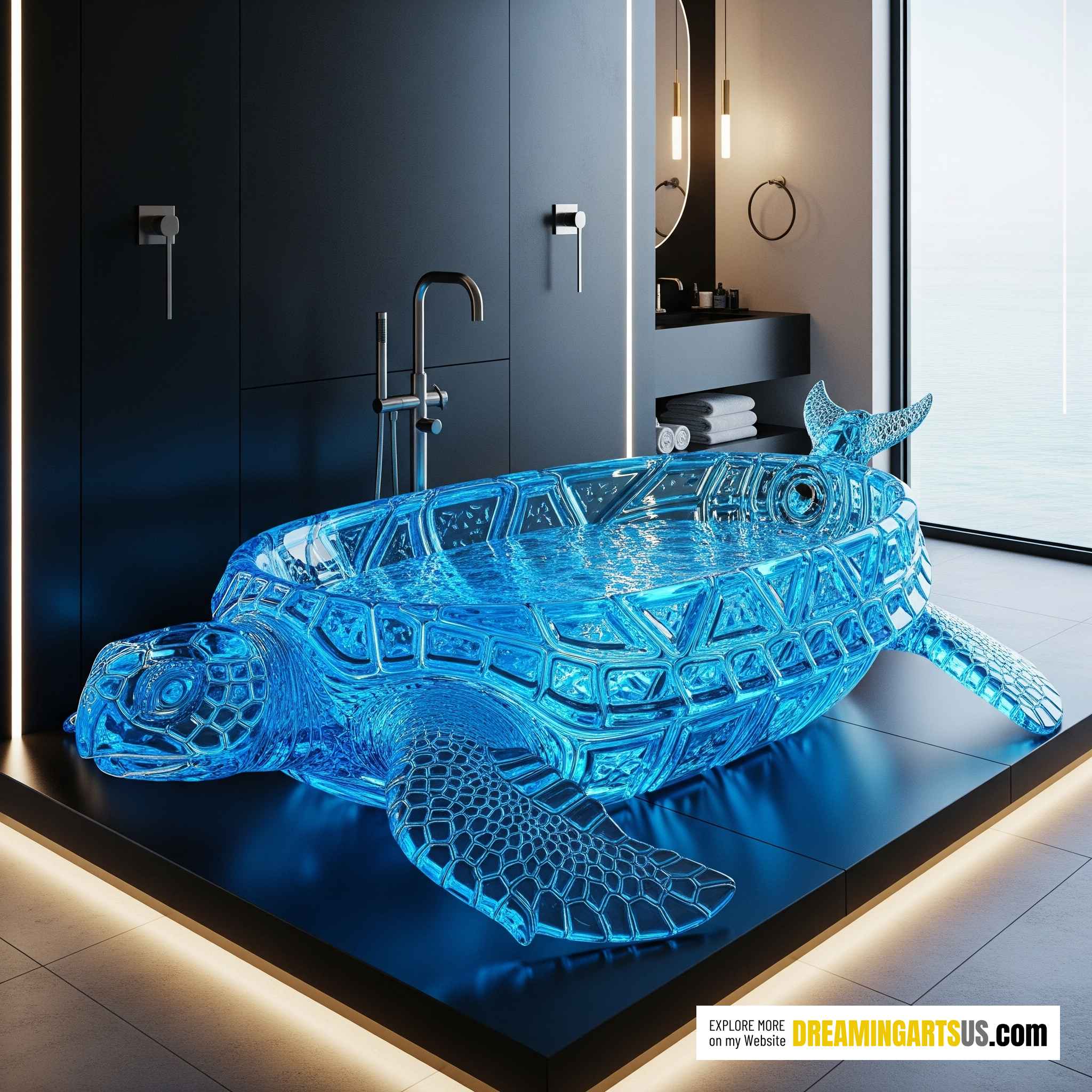Glass Sea Creature Bathtubs for Luxury Homes in 2025
