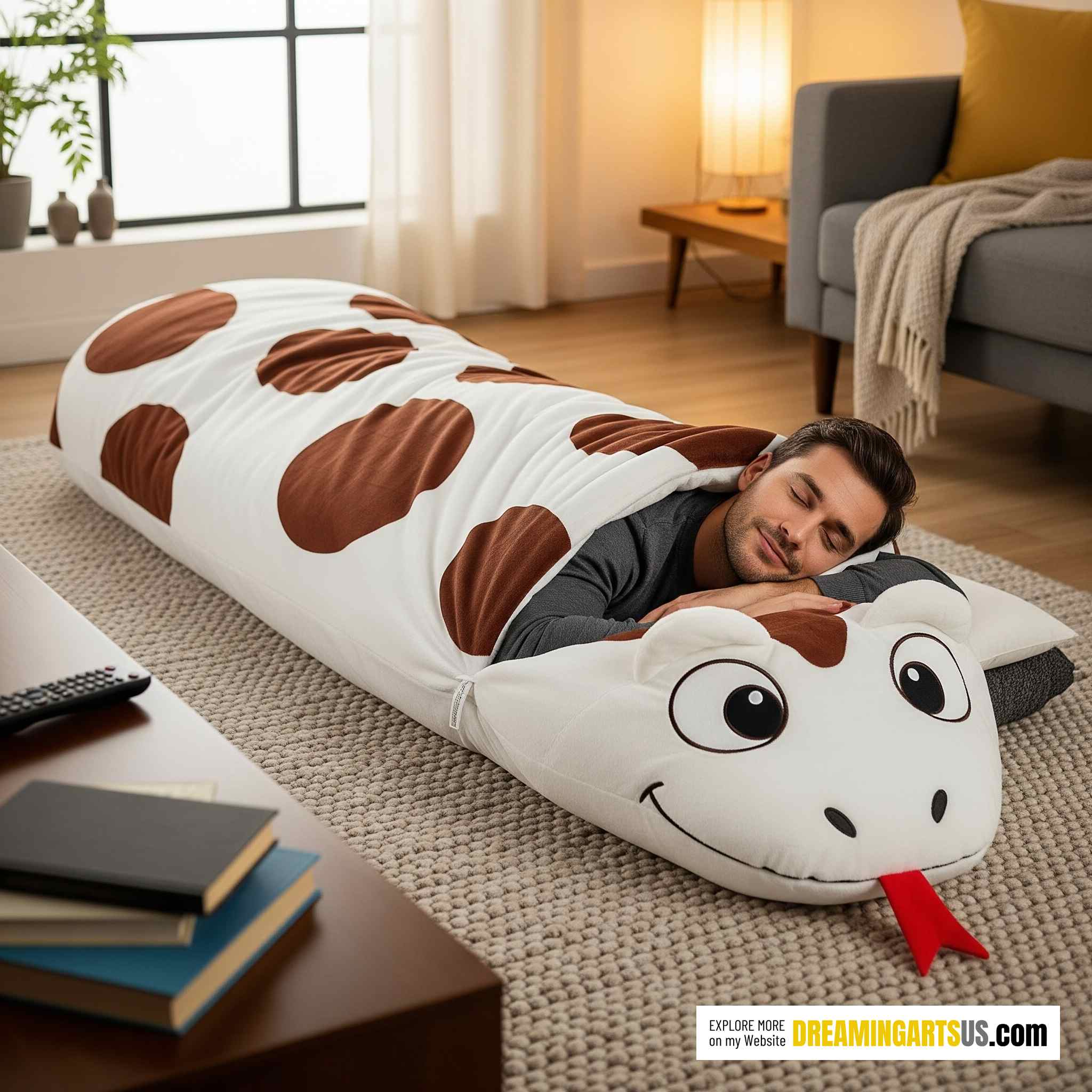Snake-shaped Sleeping Bag | Practical, Fun & Incredibly Cozy