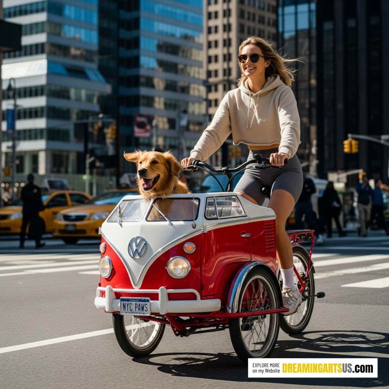 VW Bus inspired Cargo Bike for Exploring the City in Style