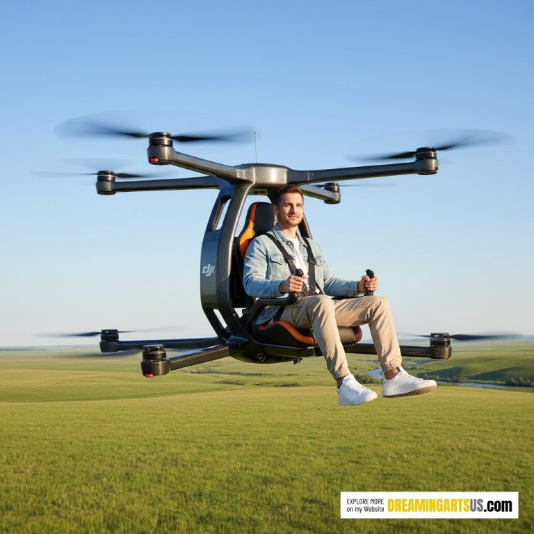 Personal Drone Vehicle: Compact, Powerful & Easy to Control