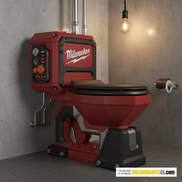 Power Tool Toilets | Milwaukee tools-shaped toilet