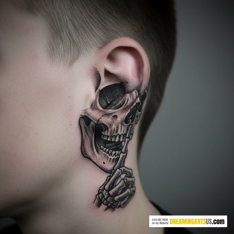Ear Skull Tattoo – The Rise of Gothic Ear Ink Art