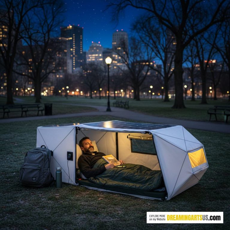 Backpack Bed with Solar Panel | A Backpack that becomes a Bed