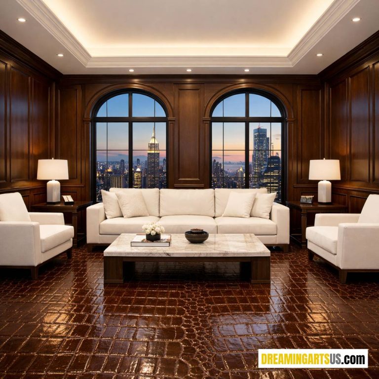 Crocodile Leather Flooring | Floor made of crocodile skin