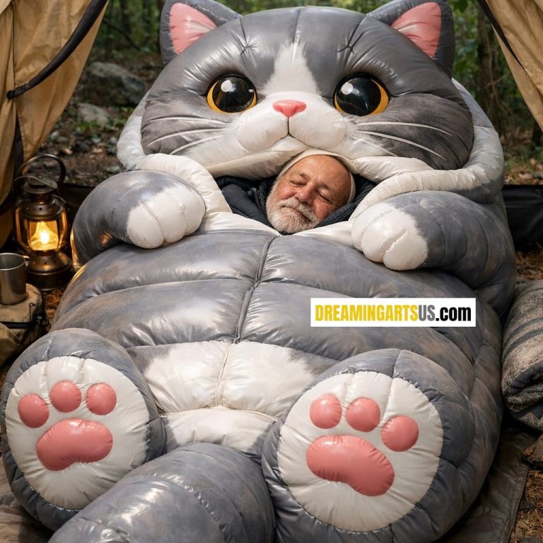 Inflatable Cat Sleeping Bag — So Convenient for Camping
