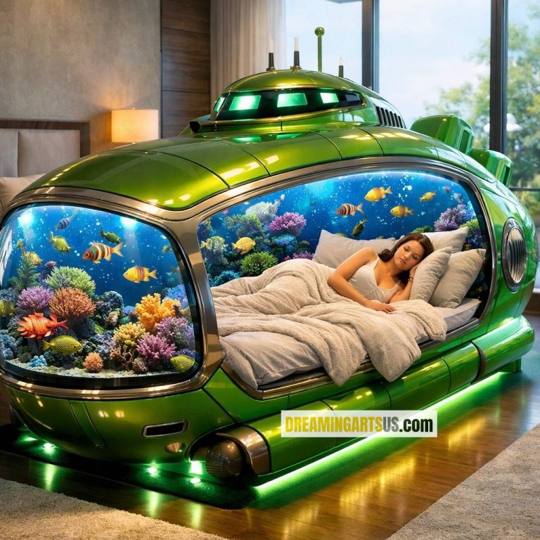 Submarine Aquarium Beds for a Surreal Sleeping Experience
